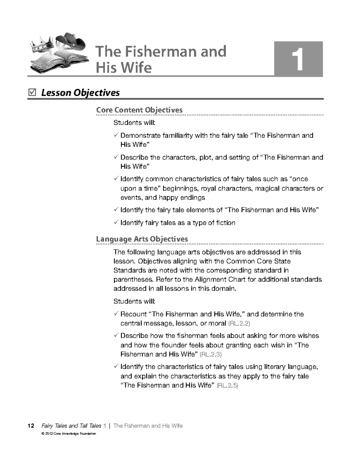 ELA 2 Listening and Learning Unit 1 Anthology Lesson 1 - 12 Fairy Tales ...