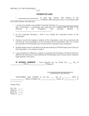 Secretary Certificate - Authorized Representative - SECRETARY'S ...