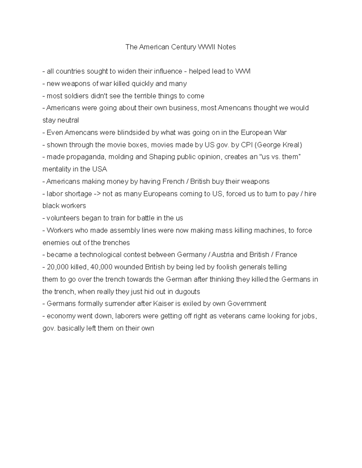 The American Century WWII Notes - by CPI (George Kreal) made propaganda ...