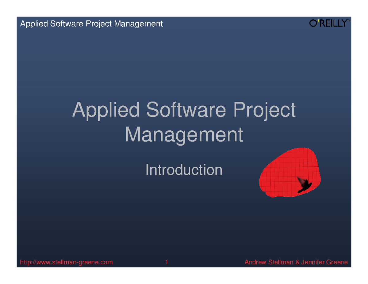 01-introduction - its unit 1 note of SPM - Applied Software Project Management Introduction Why ...