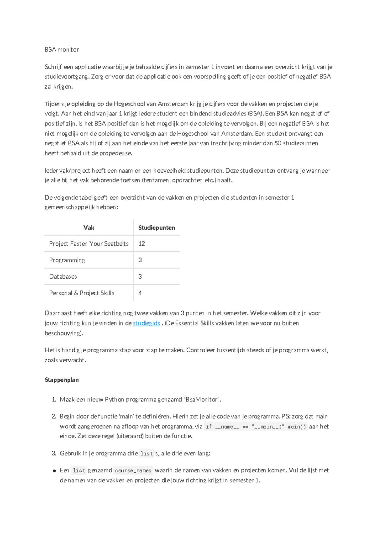 BSA Monitor - Dit is een oefenopdracht voor programmeren met Python ...