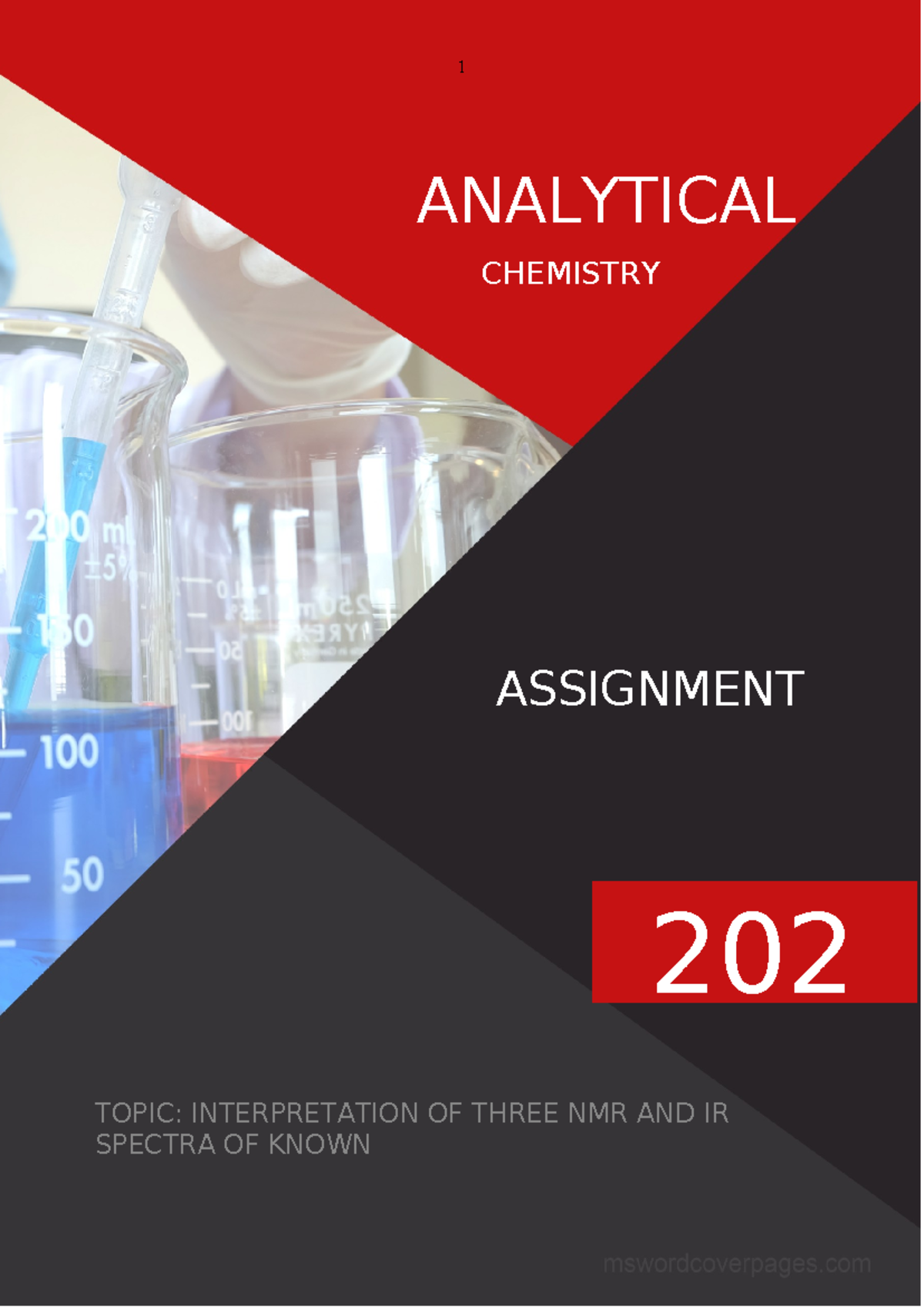 0867 Assignment Sp Copy Chemistry Analytical Topic Interpretation Of Three Nmr And Ir