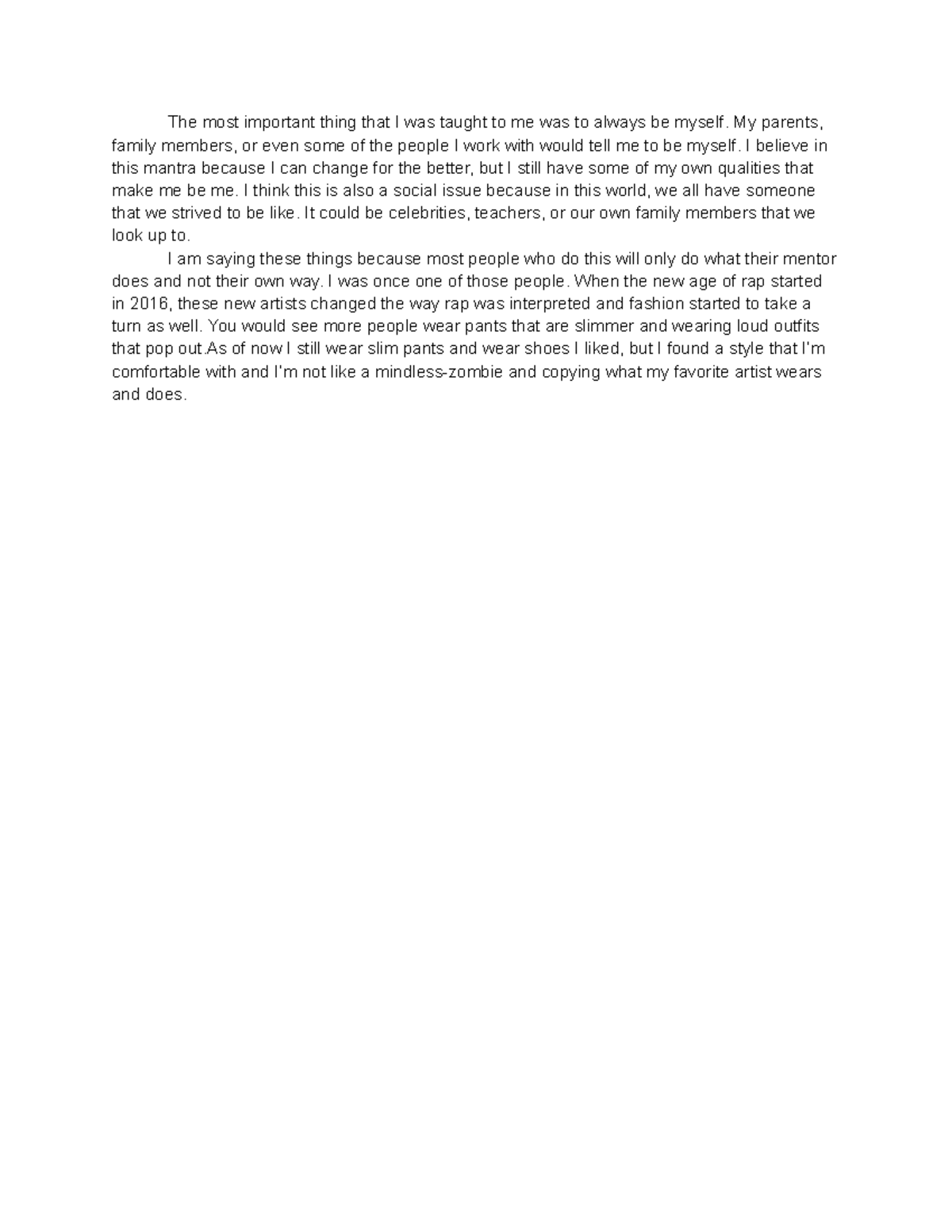 Brainstorm of Ideas for my Narrative Essay - Google Docs - The most ...