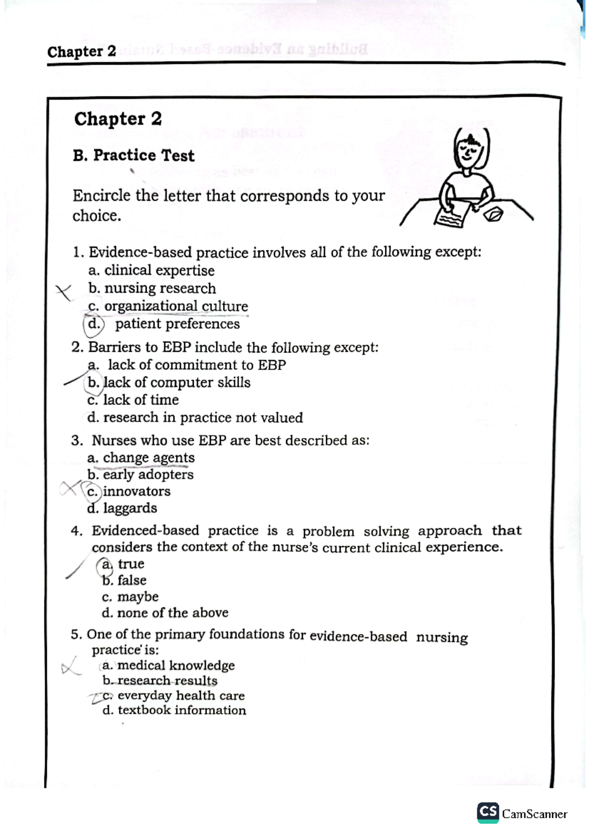 Research-Practice-Test - Chapter 2 Chapter 2 B. Practice Test Encircle ...