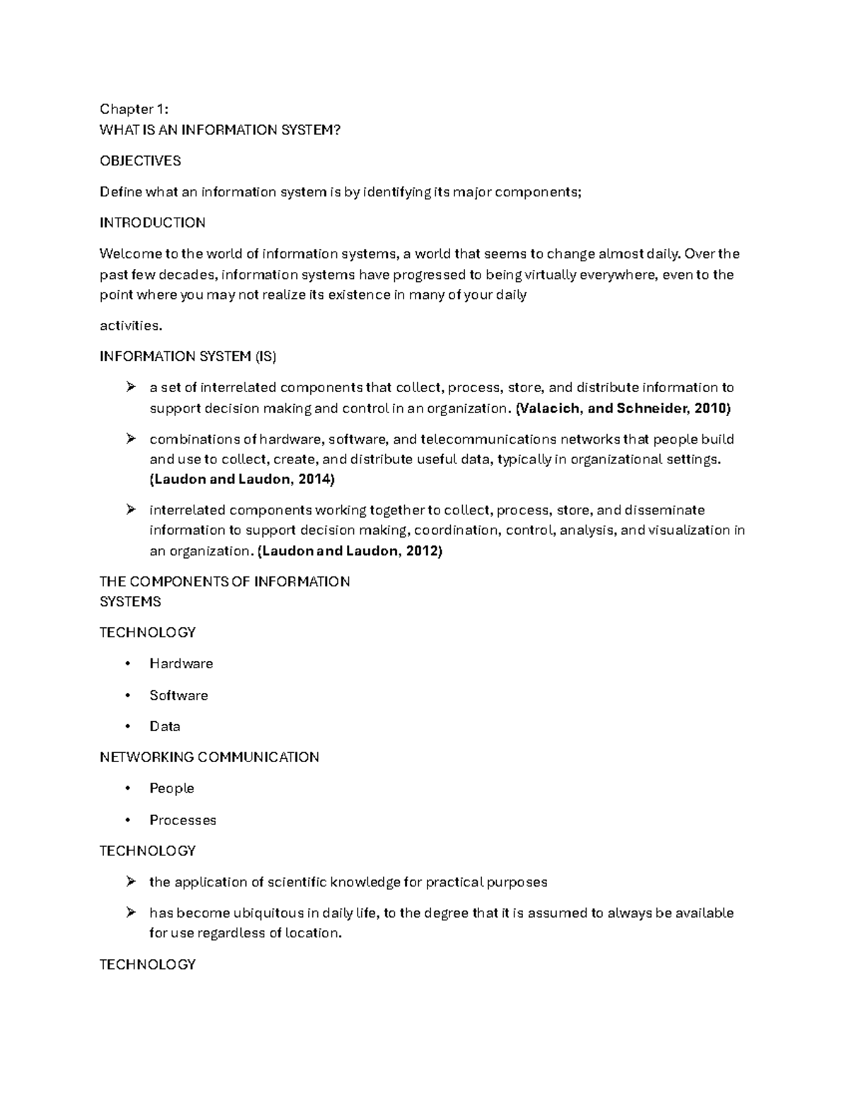 WHAT IS AN INFORMATION SYSTEM? - Chapter 1: WHAT IS AN INFORMATION ...