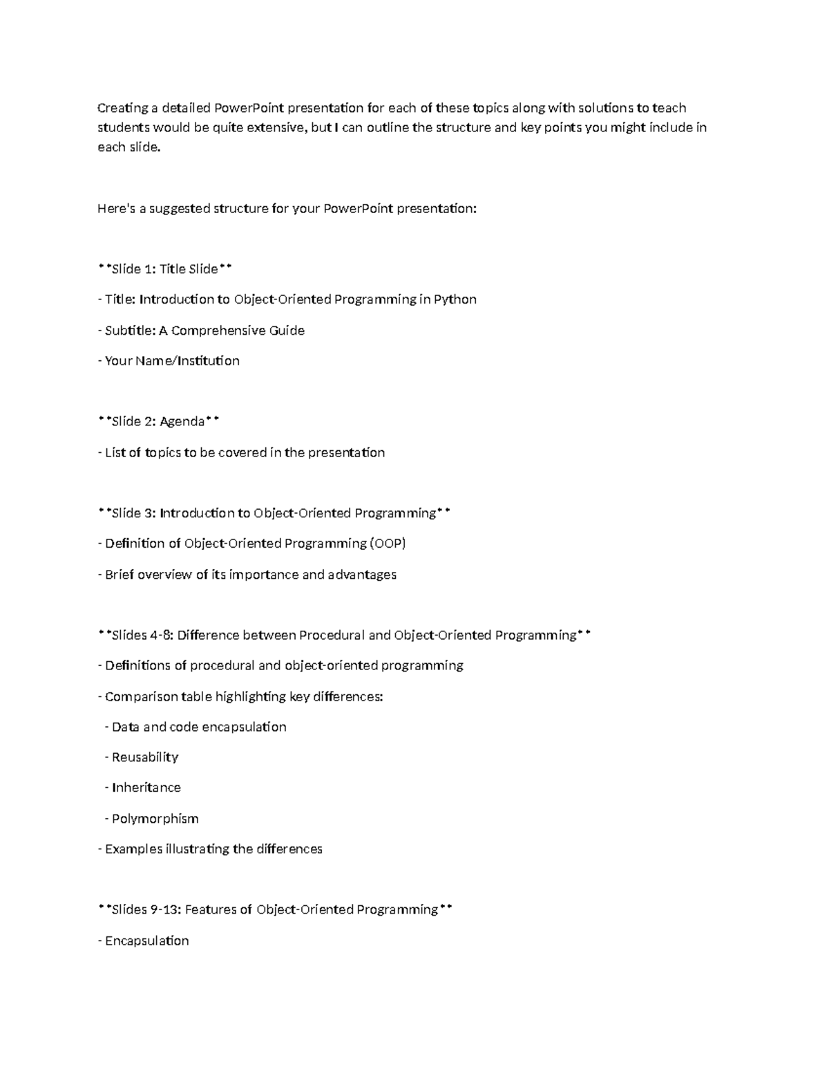 Ppt For Python Unit 5 Srttc Creating A Detailed Powerpoint Presentation For Each Of These
