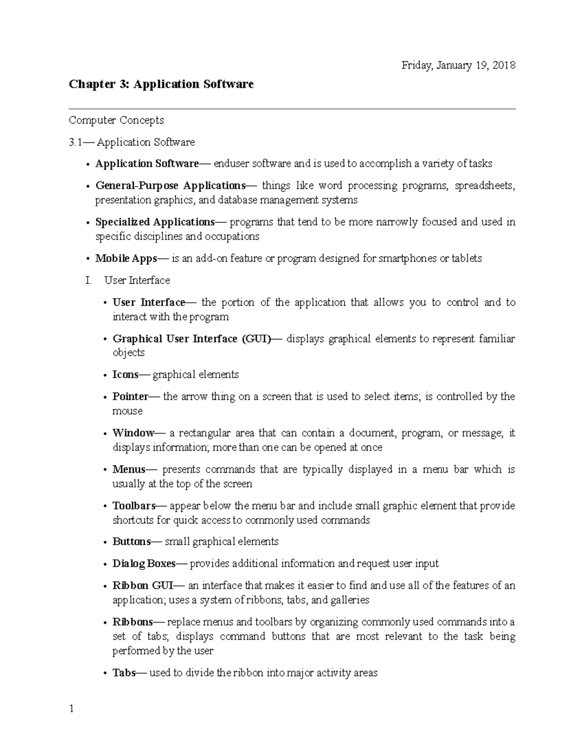 Chapter 3- Application Software - Chapter 3: Application Software ...