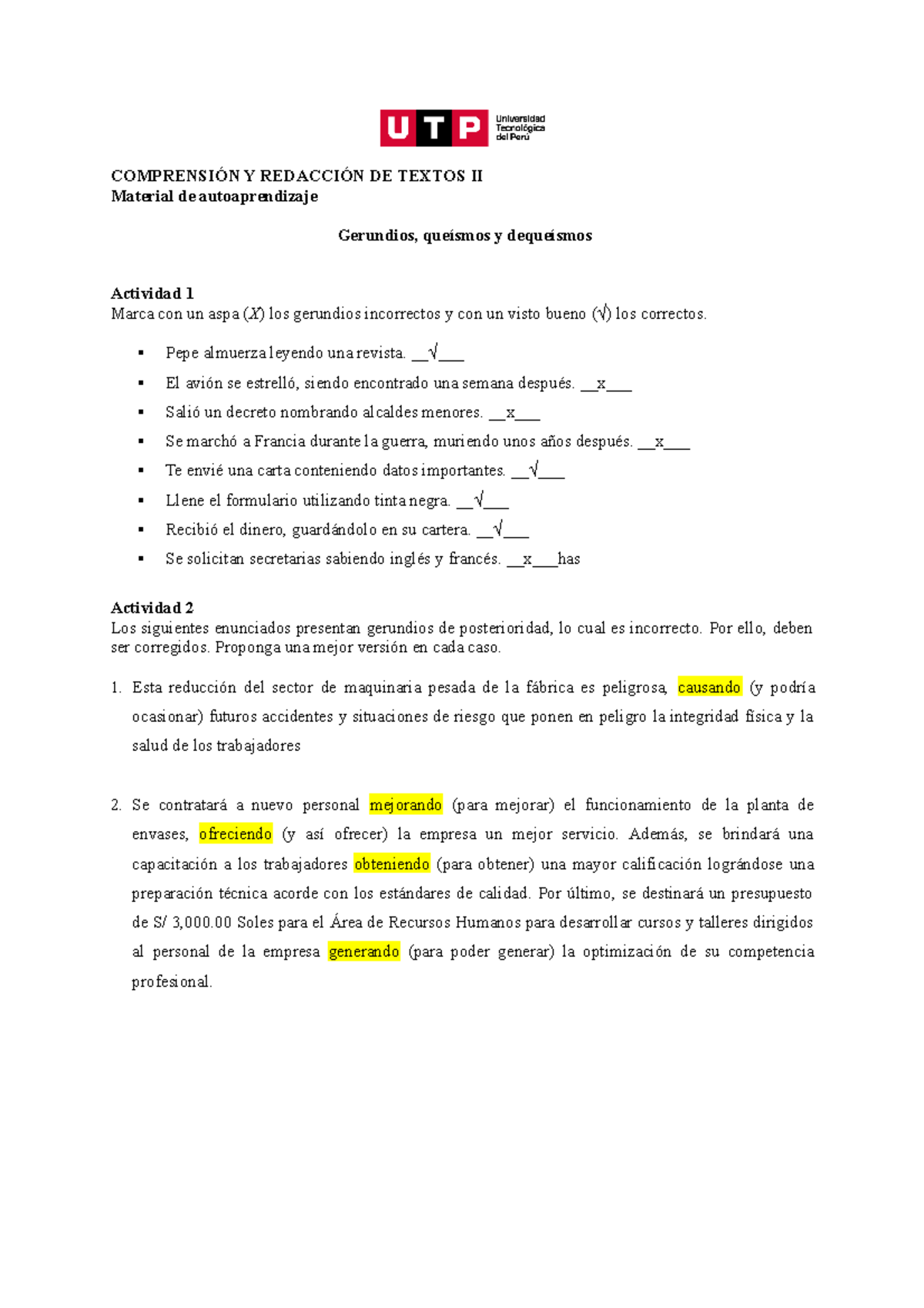 Marzo 2022- Repaso de Gramática - gerundio queísmo y dequeísmo ...