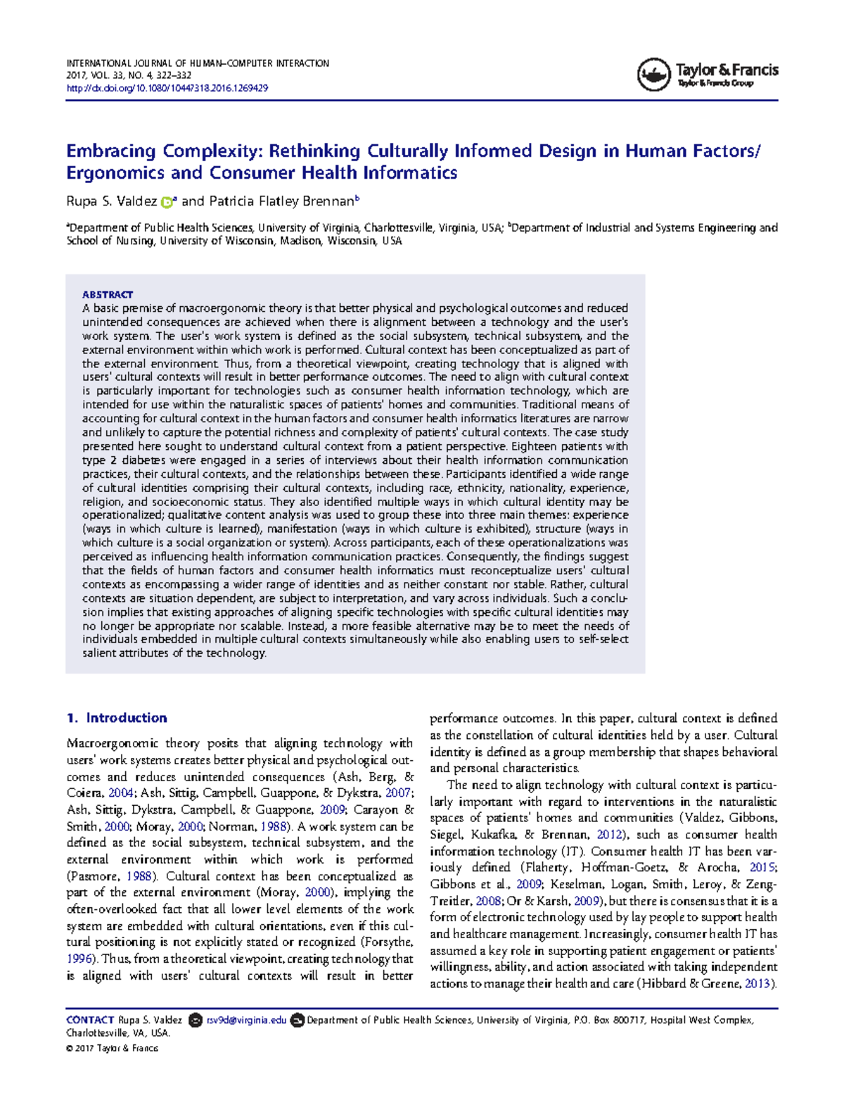 Embracing Complexity: Rethinking Culturally Informed Design in Human ...