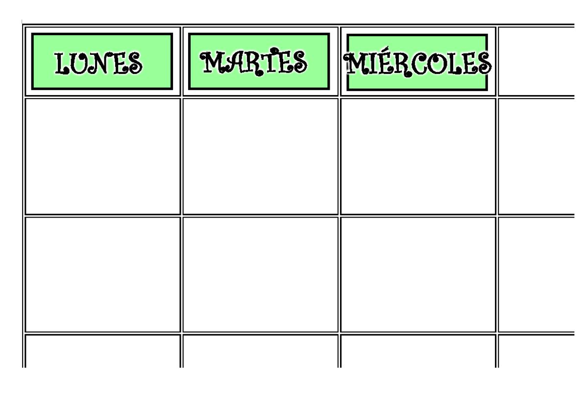 Calendario PARA Imprimir - Lenguaje Y Comunicación - LUNES MARTES ...