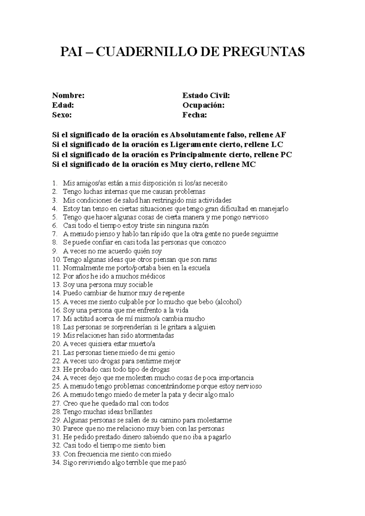 Manual Inventario (PAI) - PAI Inventario de evaluación de la ...