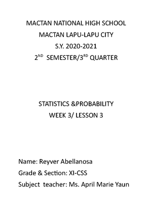 Summative TEST 2 Modules 3 4 Kwarter 4 Pagbasa - MACTAN NATIONAL HIGH ...