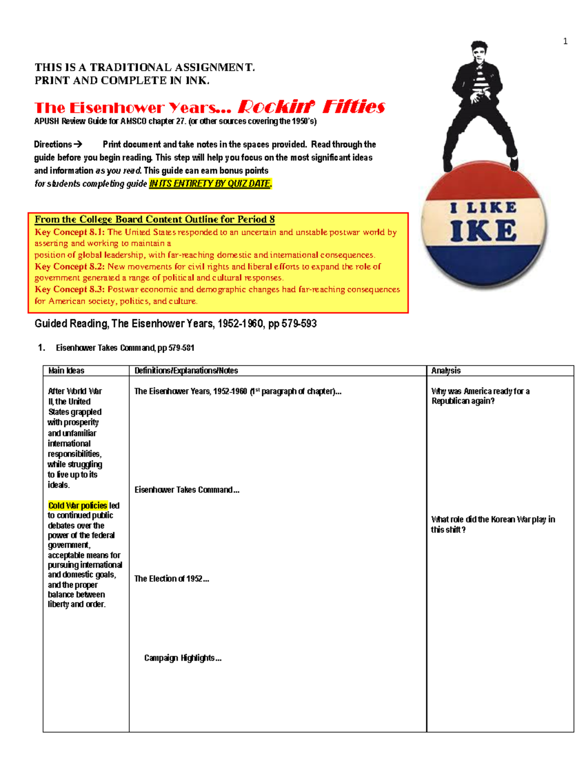 Amsco Chapter 27 - afdsafsf - THIS IS A TRADITIONAL ASSIGNMENT. PRINT ...