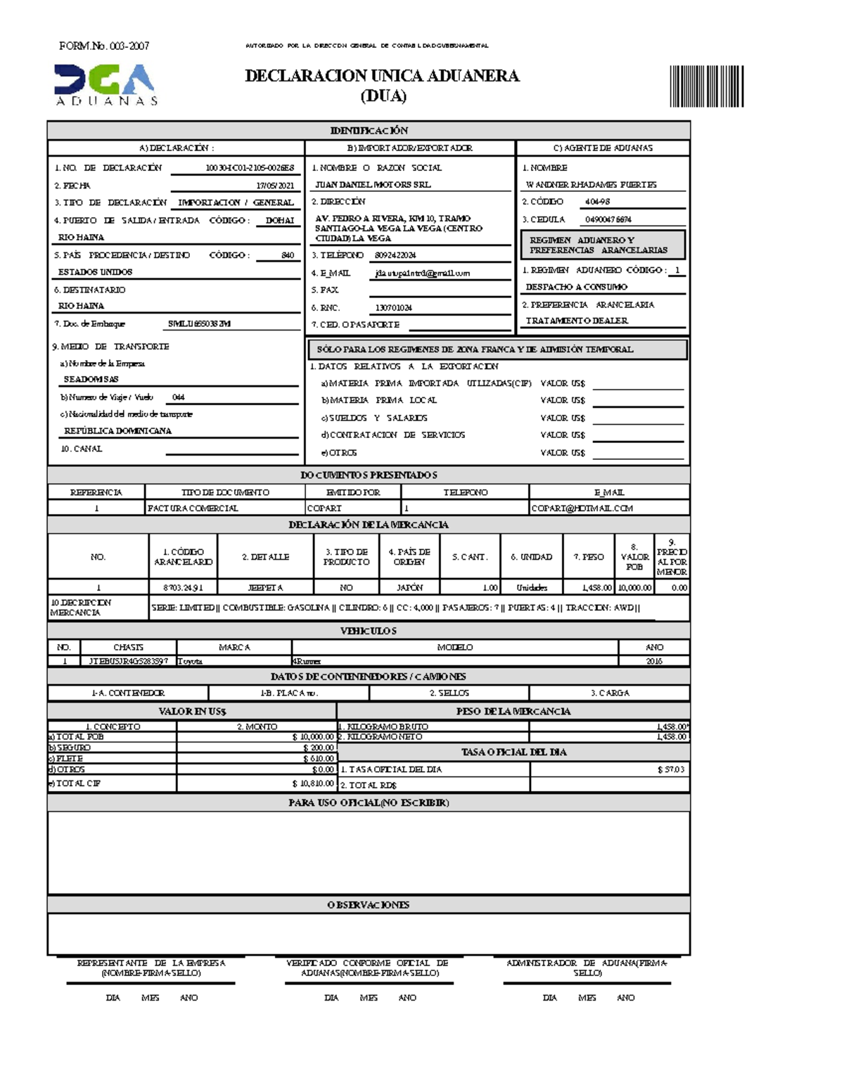 10030 IC01 2105 0026E8 - Apuntes 1-2 - a) Nombre de la Empresa SEADOM ...