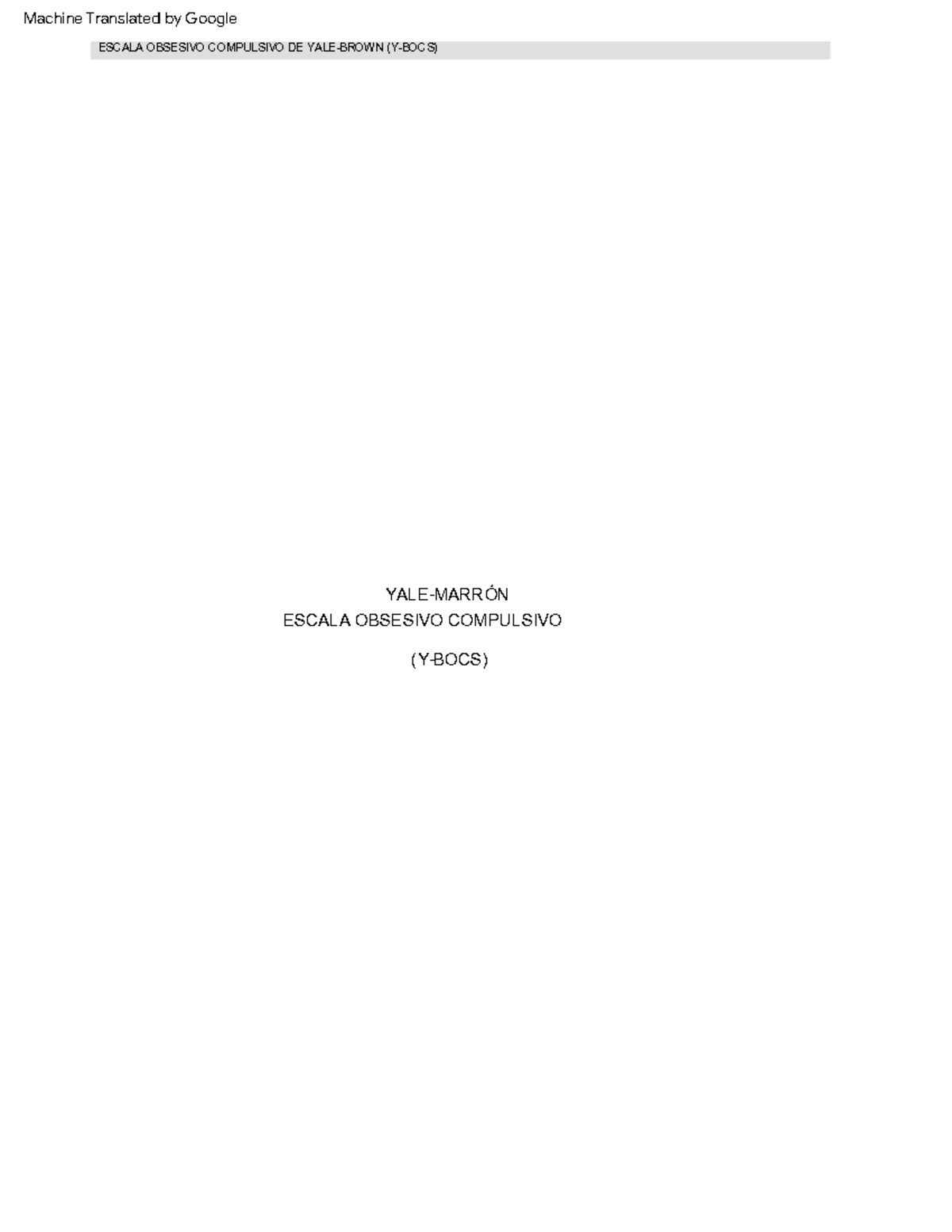 Ybocs-pdf-yale-brown - YALE-MARRÓN ESCALA OBSESIVO COMPULSIVO DE YALE ...