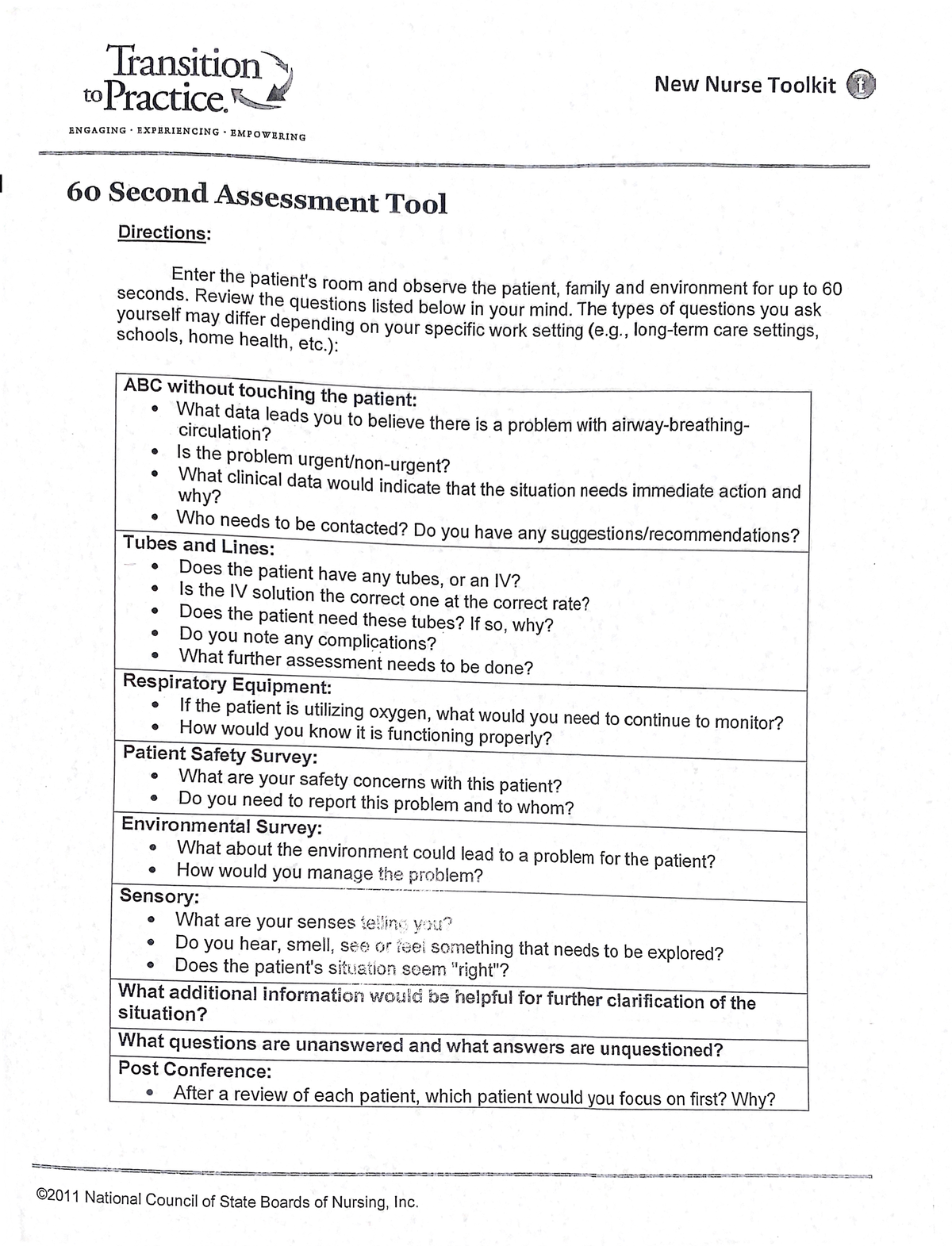 60 second assessment - Misc - Studocu