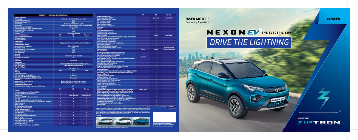 Nexon EV Borchure Oct 20 - Mechanical Engineering - Studocu