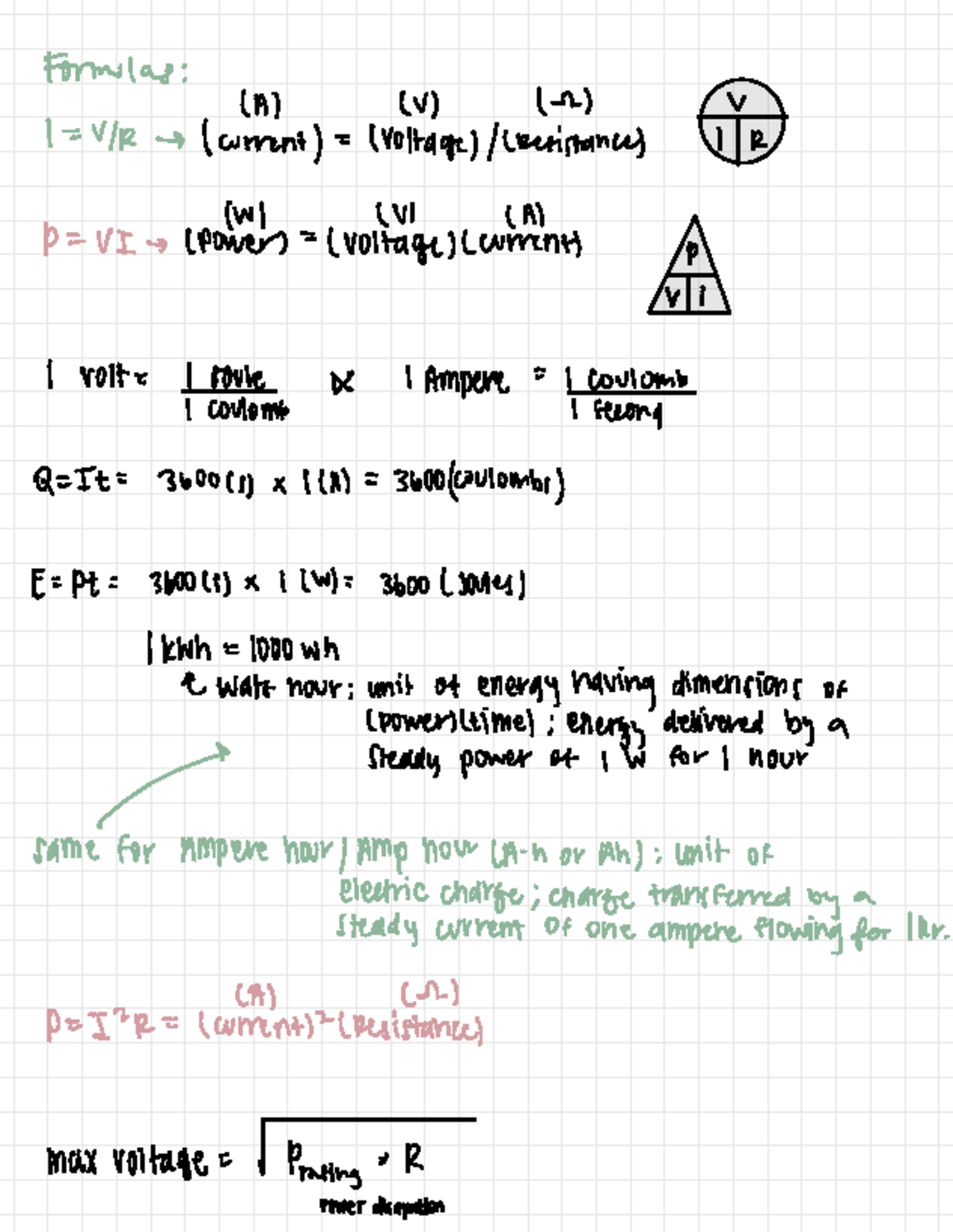 Ch 3 2-23 - LAMC mission College notes cks - Formulas : (A) (V) (2) 1 ...