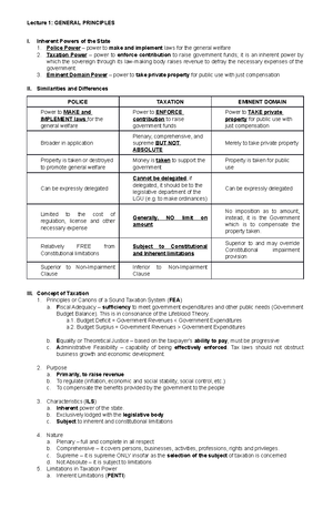 Lecture 2 - Income Taxation (Individual) - I. Pro-Forma Computation For ...