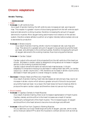 [Solved] Chronic adaptations of the cardiovascular respiratory and ...