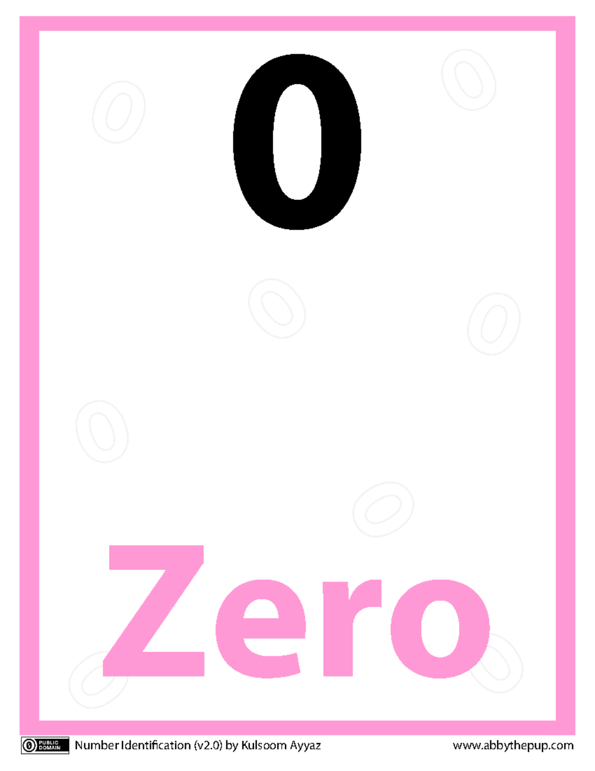 Number Identification for Kids - Zero - 0 Number Identification (v2) by ...
