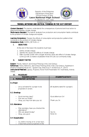 Diass 3rd Quarter - Lesson Plan - Republic of the Philippines ...