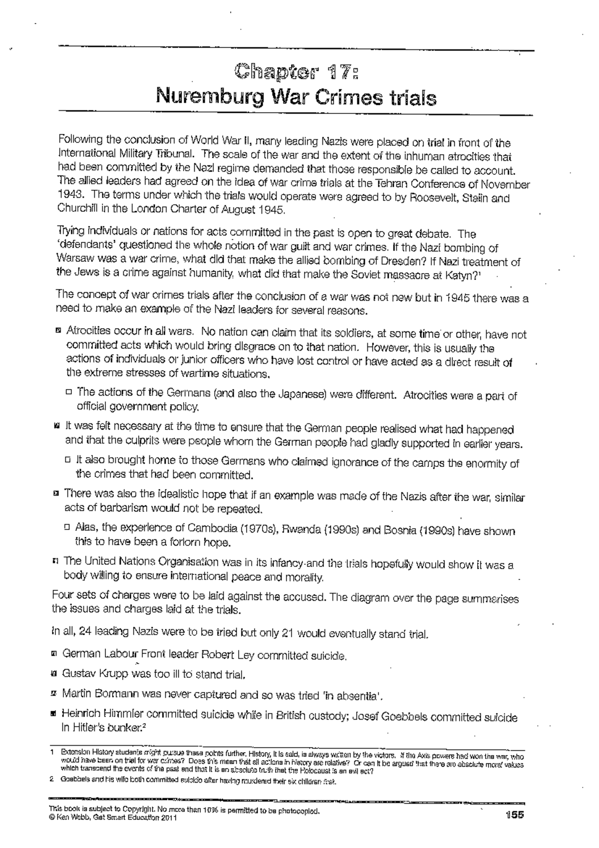 Nuremburg War Crimes trials Webb - Chapter 17: Nuremburg War Crimes ...
