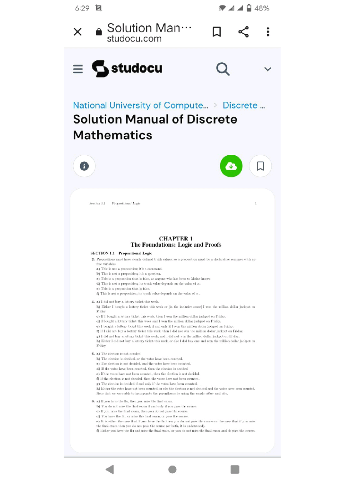 Discreat - this is cs cousre and it help u alot. - Dicrete Mathmatics and its application - Studocu