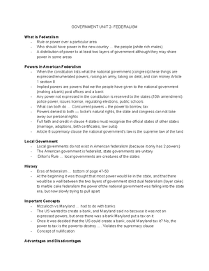 GOV THE Constitution notes - GOV CLASS 2- THE CONSTITUTION Why do we ...