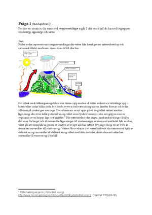 Verkningsgrad 1 - Uppgift - Hermods AB hermods Verkningsgrad Kurs: Naturkunskap Laborant ...