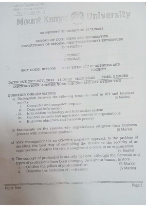 BIT 1101 Computer Architecture complete lecture notes for first years ...