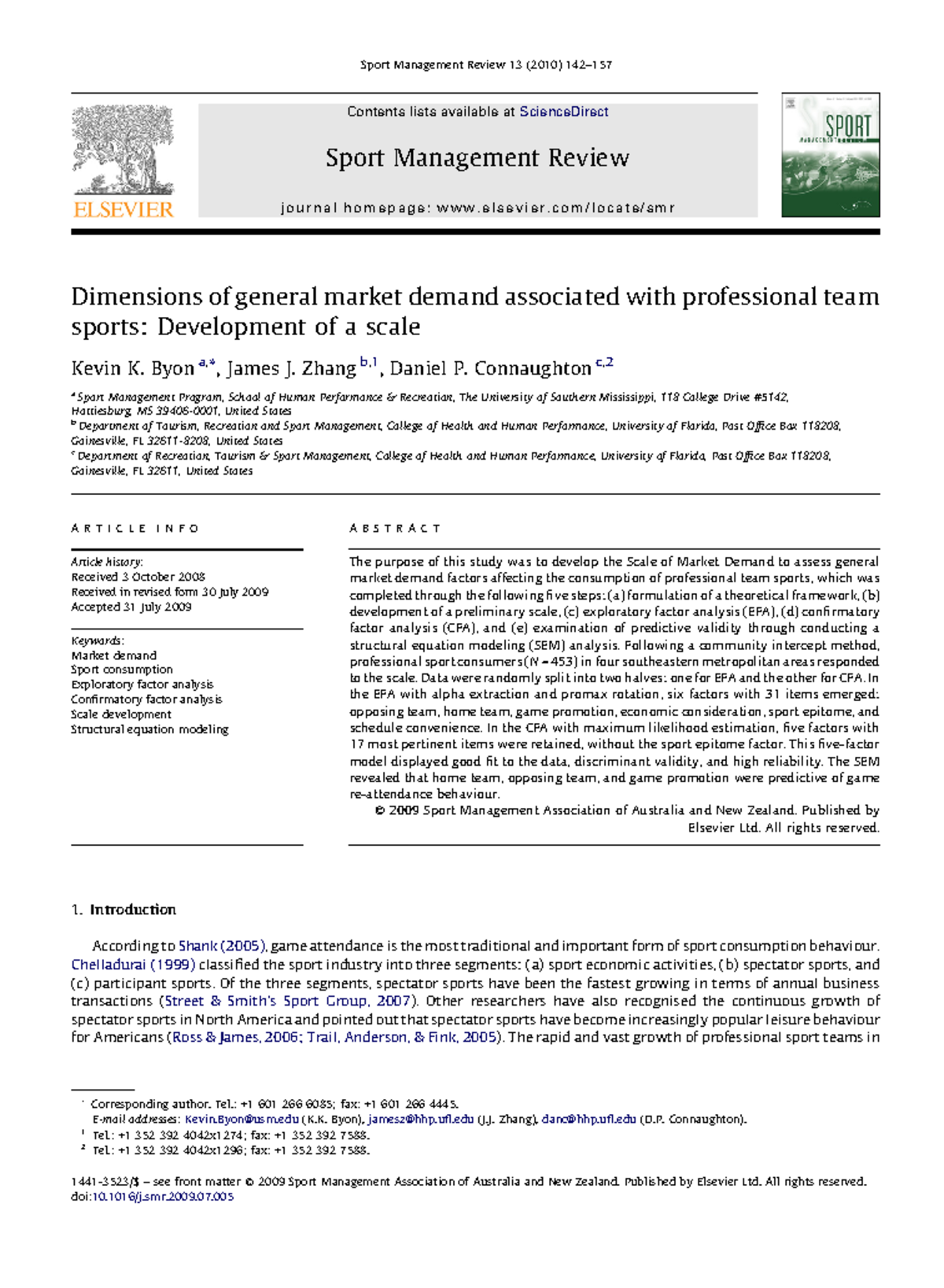 Dimensions of general market demand asso - Byon a, *, James J. Zhang b ...