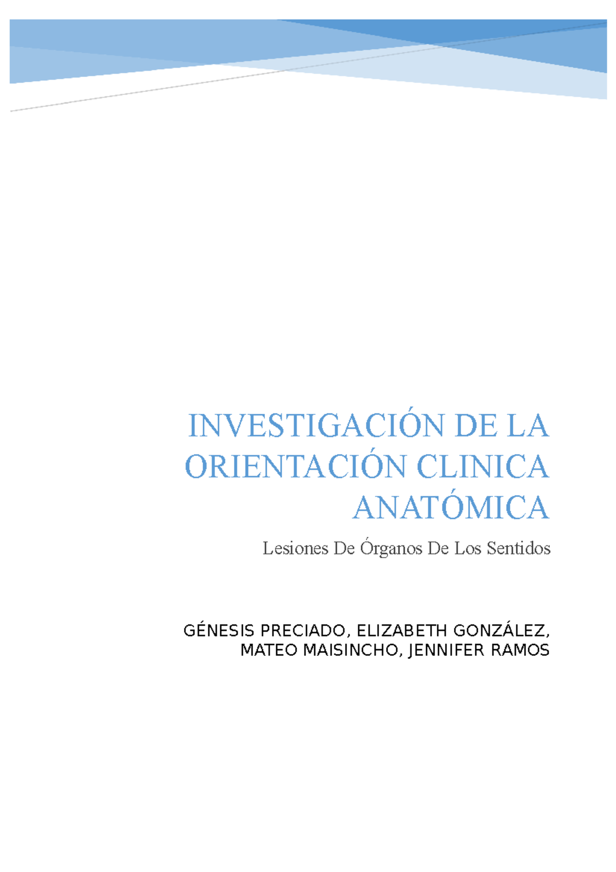 Oftalmologia Resumen - GÉNESIS PRECIADO, ELIZABETH GONZÁLEZ, MATEO ...