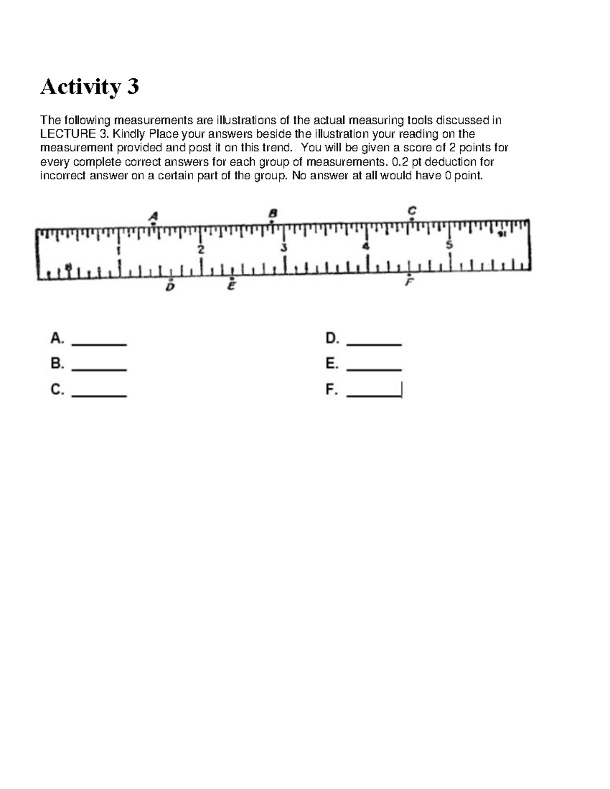 Activity 3 - prac - BS in Mechanical Engineering - Activity 3 The ...