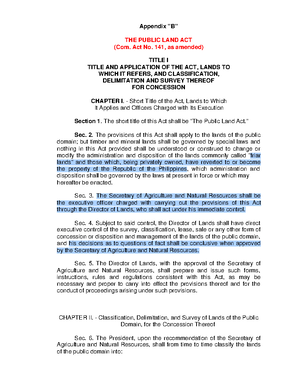 LECTURE NOTES FOR LAND TITLE vs TAX DECLARATION - LAND TITLE vs. TAX ...
