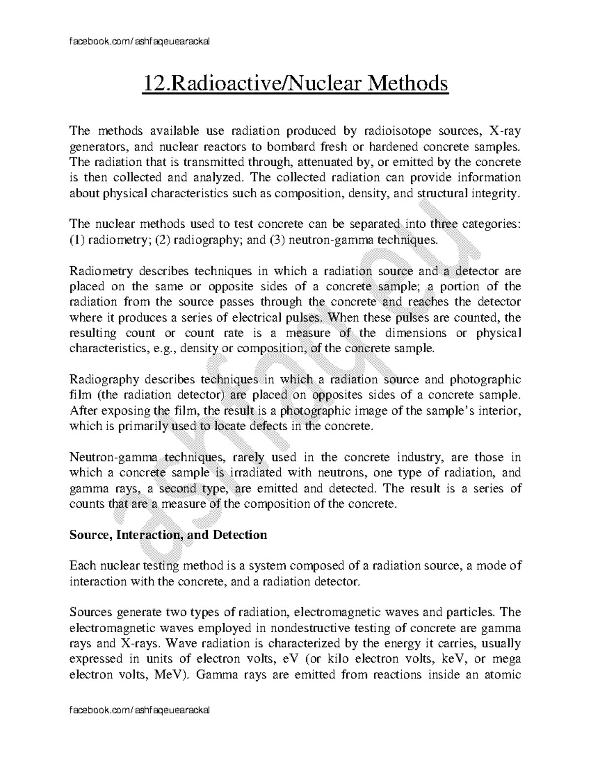 12.Radioactive Nuclear Methods - 12/Nuclear Methods The methods ...