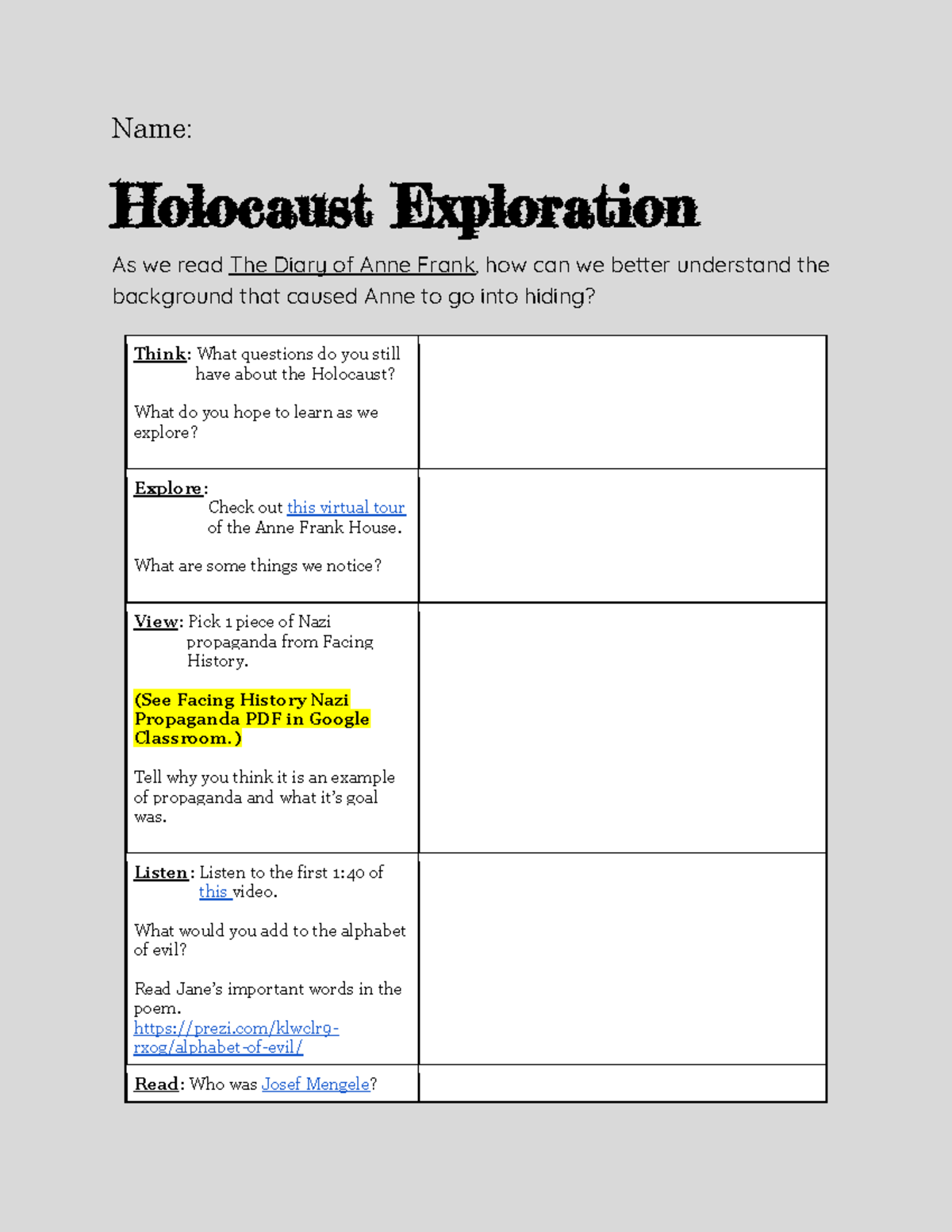 Adrian Avalos - Revised Copy of Holocaust Hyperdoc - Name: Holocaust ...