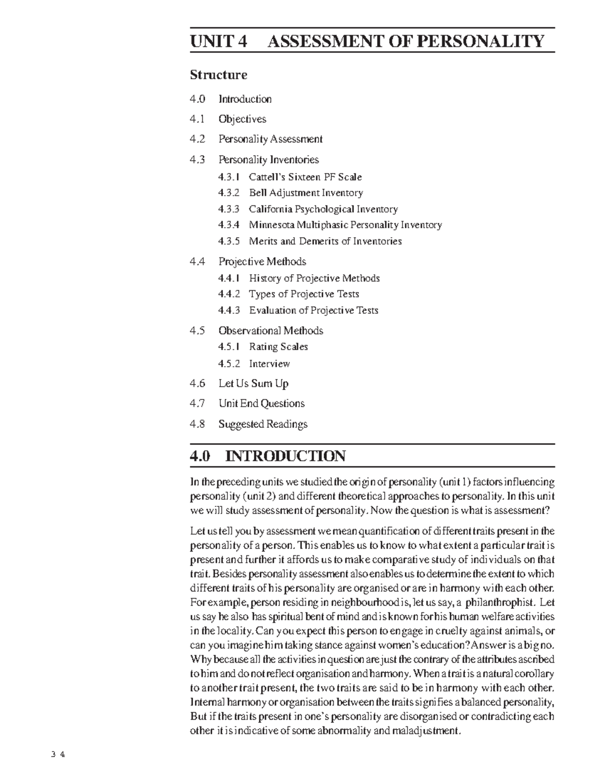 Unit-4 - for college going student. - Introduction to Personality ...
