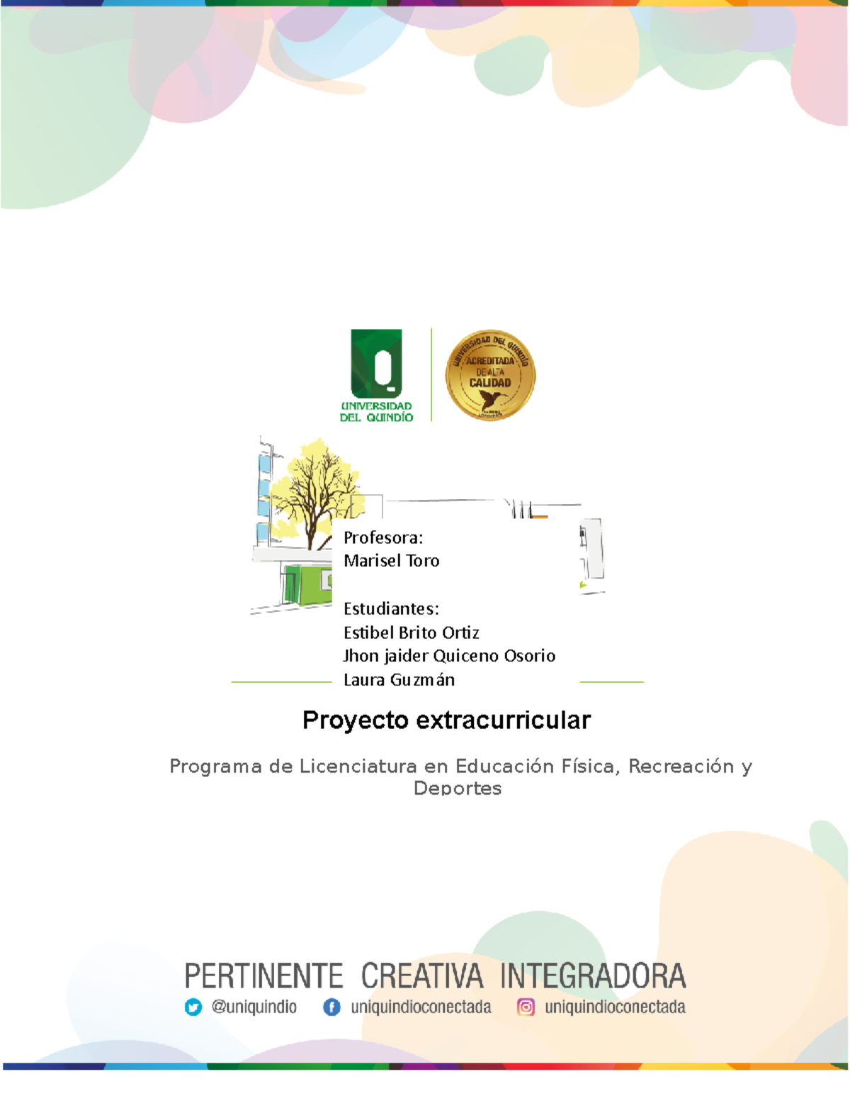 Proyecto extracurricular sii - Programa de Licenciatura en Educación Física, Recreación y ...