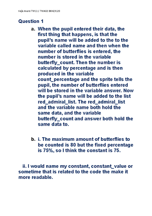 TM111 - OU - Introduction to computing and information technology 1 ...