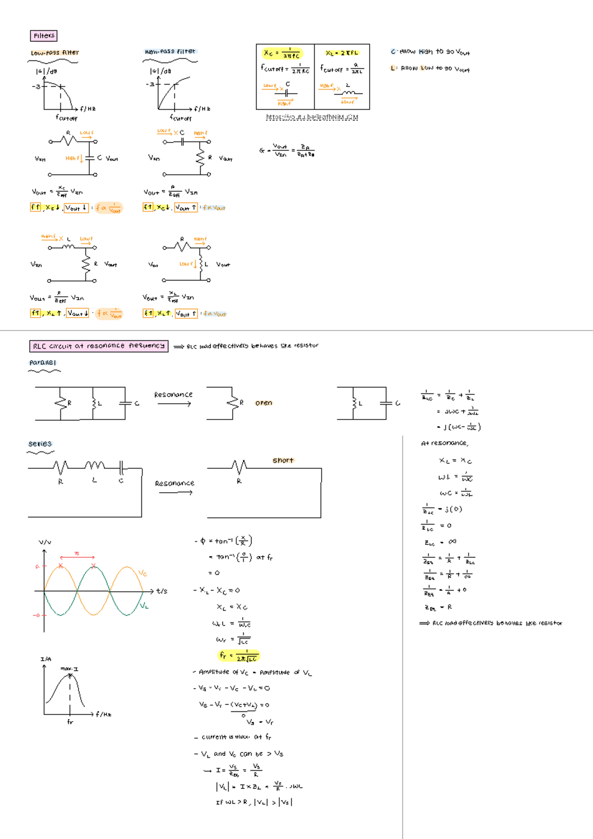 EE2111A - Notes - Summary Electrical Engineering Principles and ...