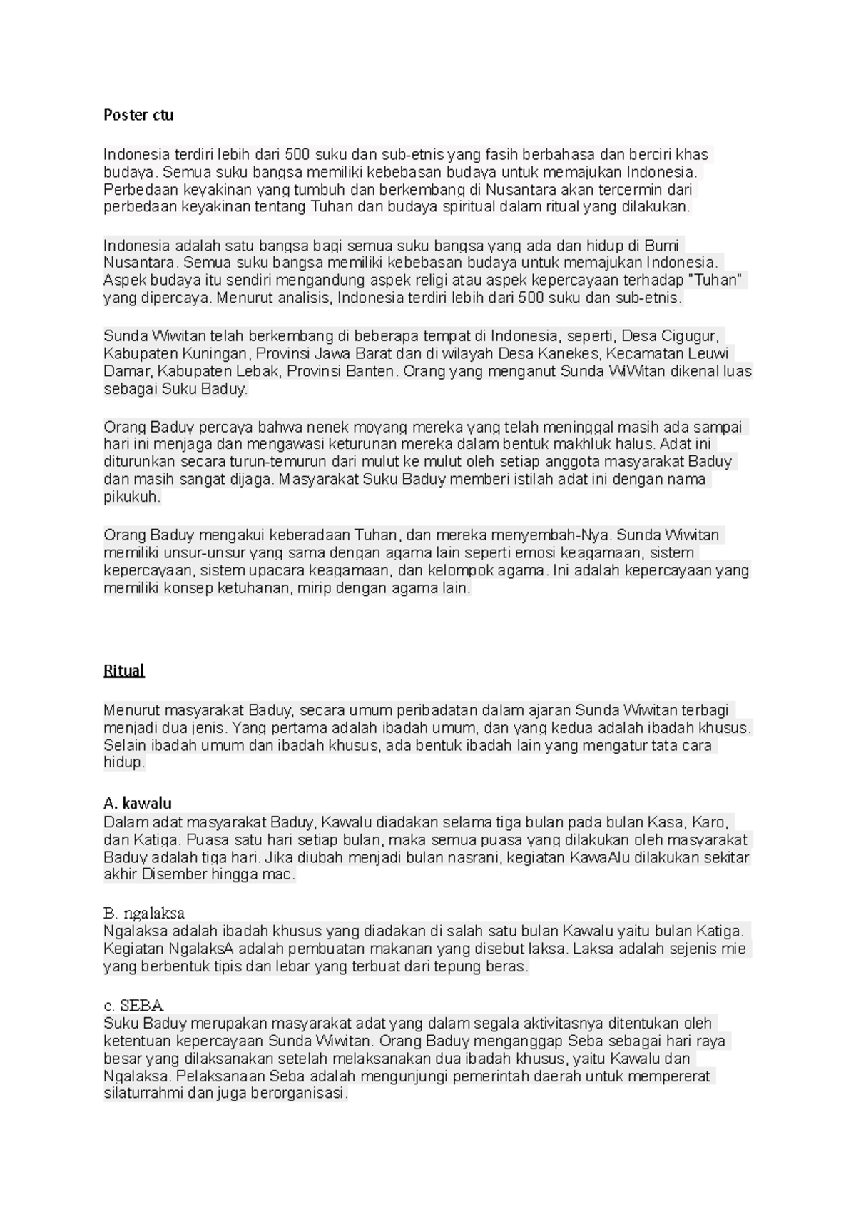 Poster for ctu acis project - Poster ctu Indonesia terdiri lebih dari ...