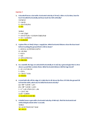 Exercise 1 de fisica - ejercicio 1 matter and energy - Exercise 1 ...