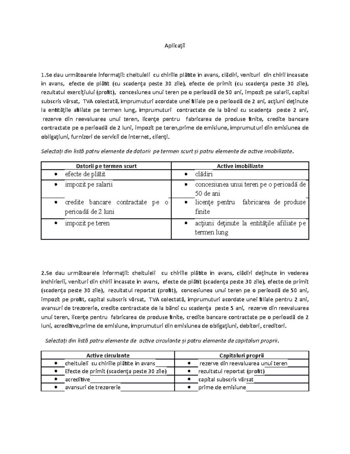 Aplicații S5 - seminar 5 exercitii - Contabilitate Accounting - ASE ...