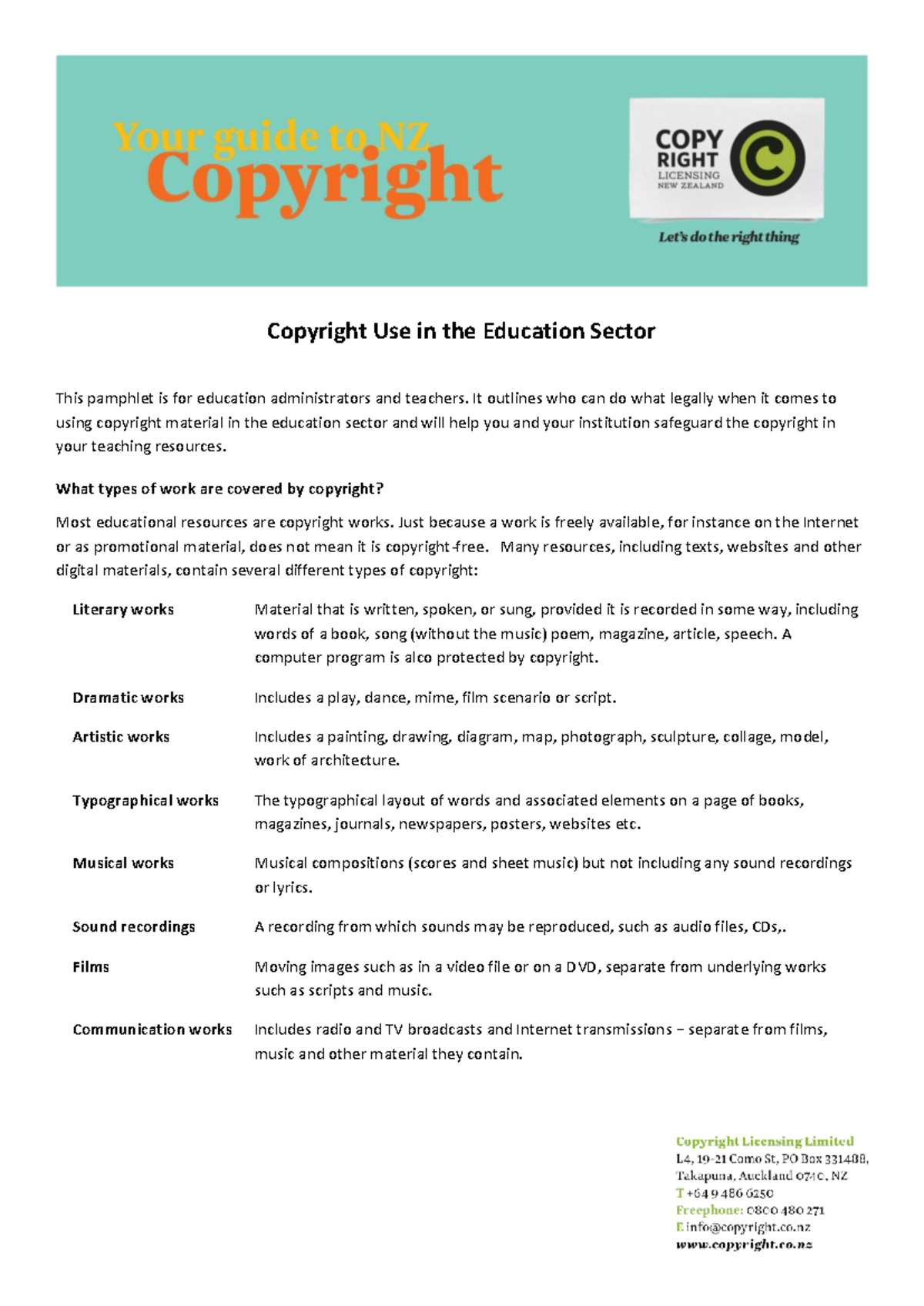 Fact-sheet -copyright-use-in-education - Copyright Use in the Education ...