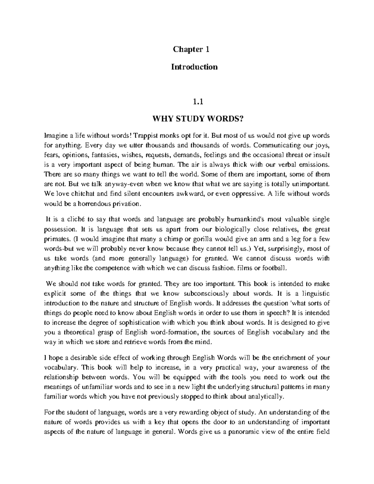 WHY Study Words DOC - I have boost my knowledge from studocu.and use friendly. - Chapter 1 - Studocu