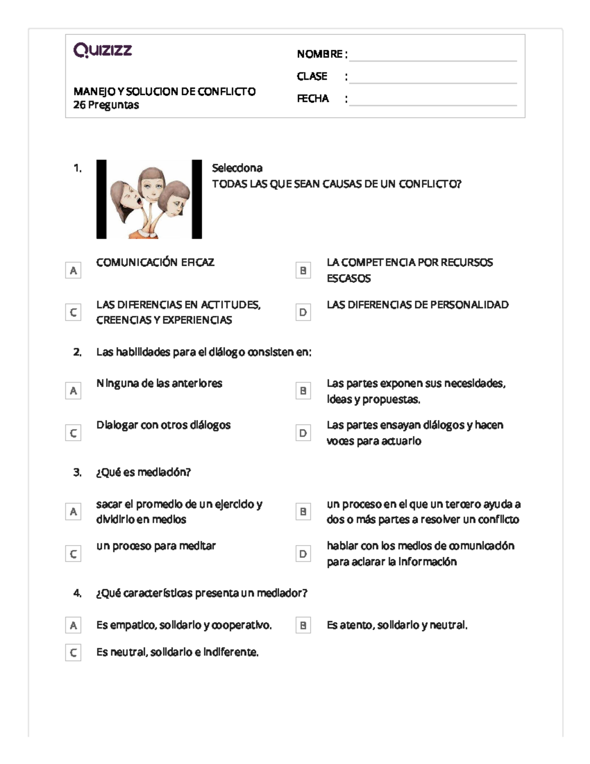 Manejo Y Solucion DE Conflicto - M AN EJ O Y SOL U CI ON D E CON FL I ...