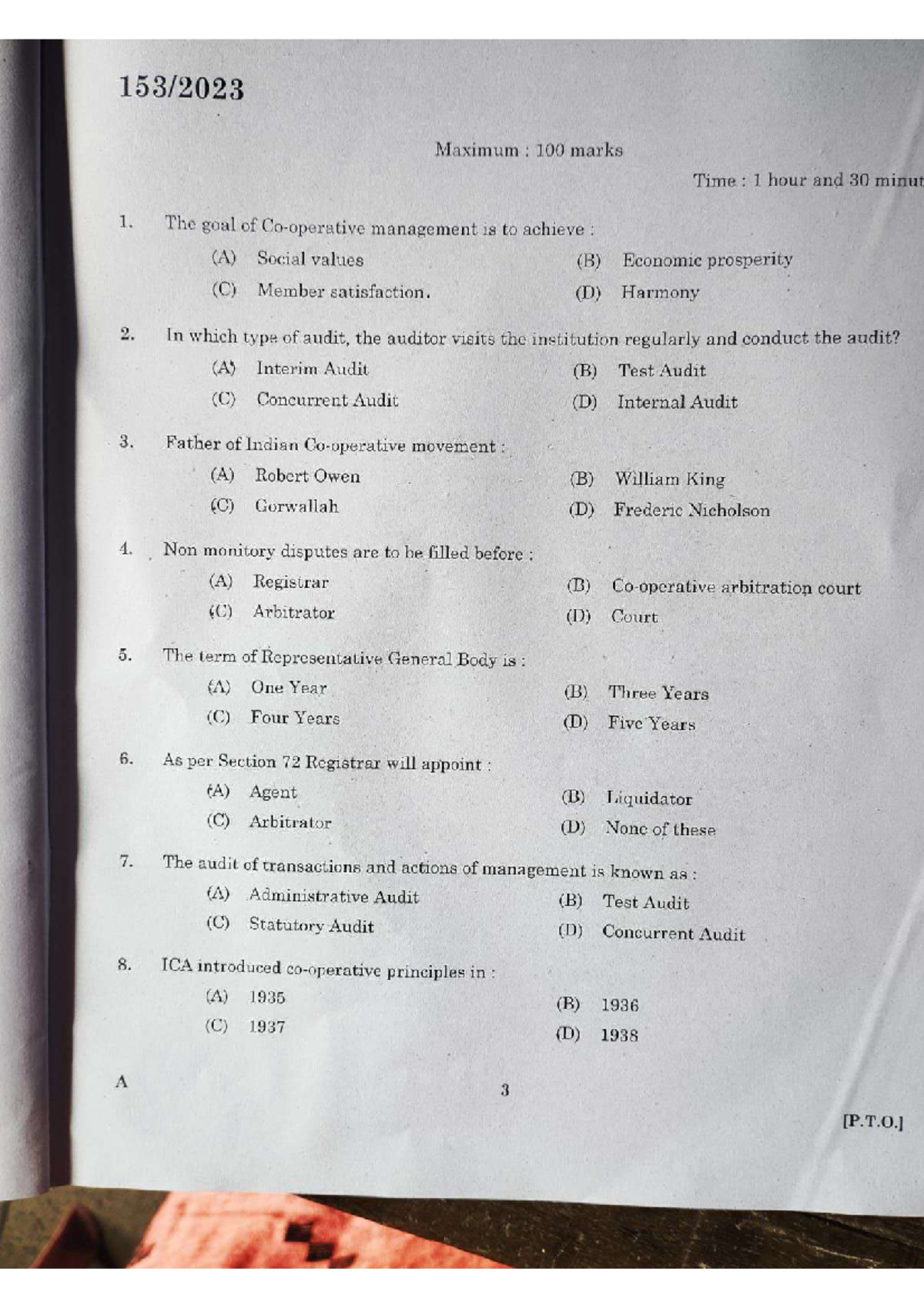 Marketfed Questionpaper - Bachelor of commerce (bcom) - Studocu
