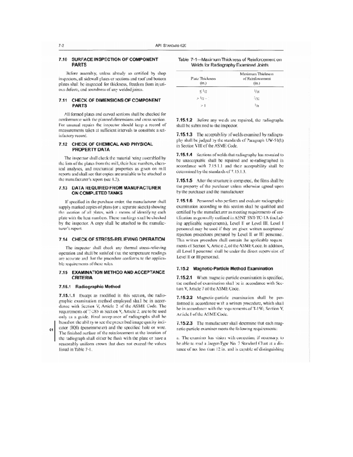 Api 620 Rt guidance - This document has been produced by IHS using ...