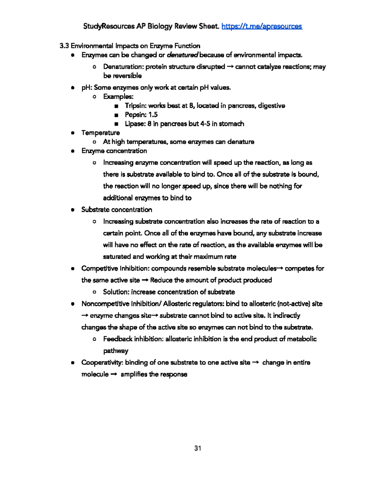 Biology Notes Part 10 - BIOL 23100 - Studocu